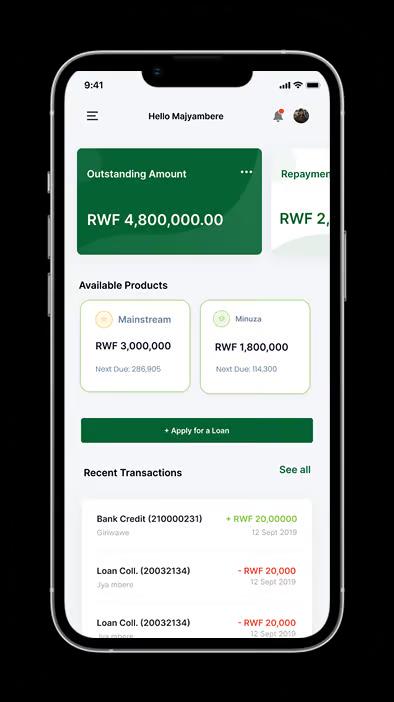 BRD Mobile App - Dashboard